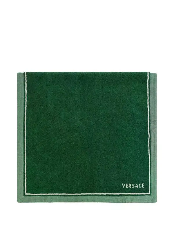 Versace Medusa-motif Bath Towel - Green