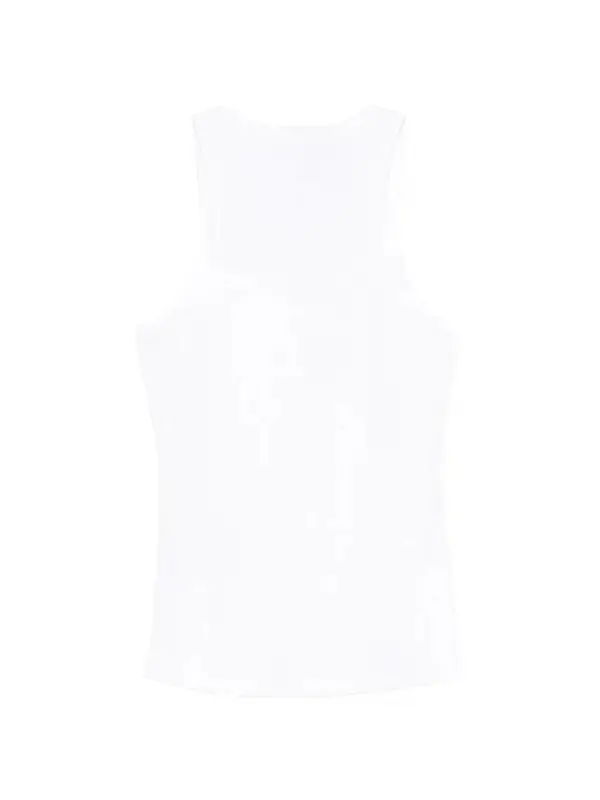 Liu Jo Ribbed Logo Tank Top