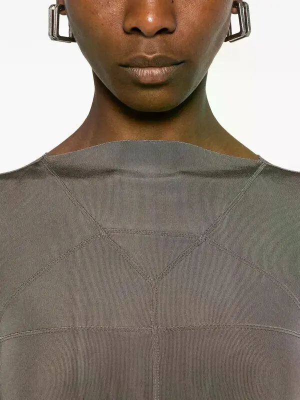 Rick Owens Temple Long-sleeve Maxi Dress - Grey
