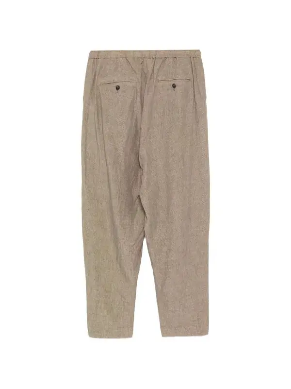CALMLENCE Pleated Tapered Trousers - Neutrals