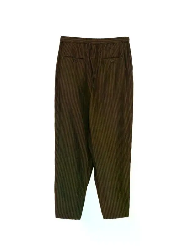 CALMLENCE Striped Trousers - Brown