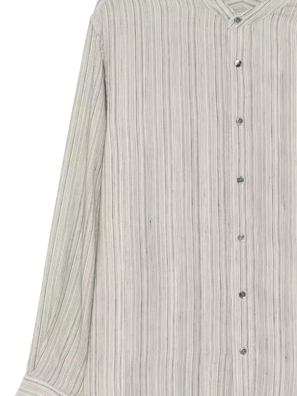 CALMLENCE Striped Shirt - Grey