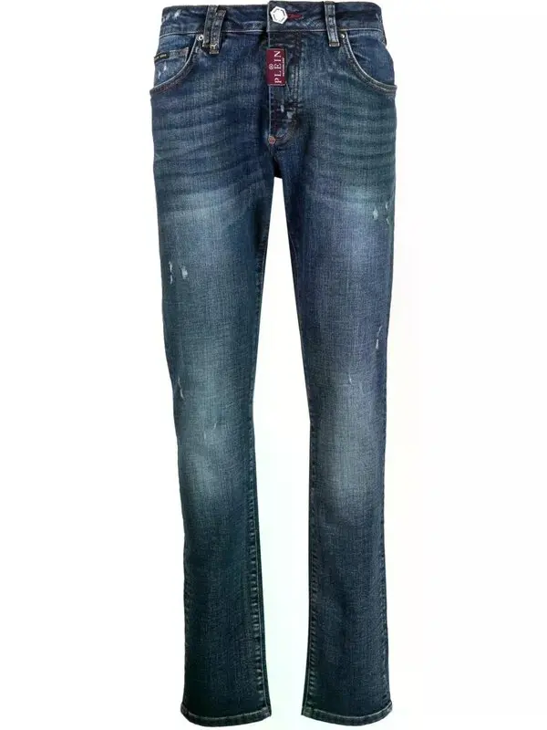 Philipp Plein Logo Plaque Slim-cut Jeans