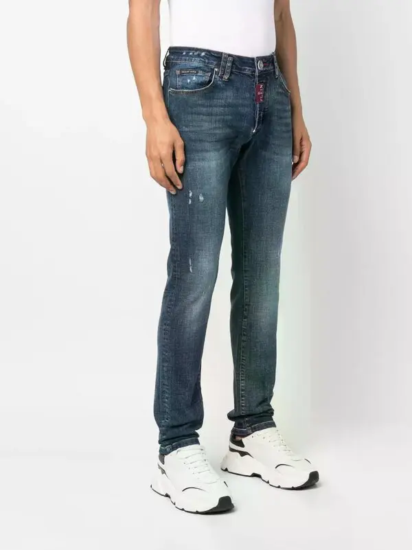 Philipp Plein Logo Plaque Slim-cut Jeans
