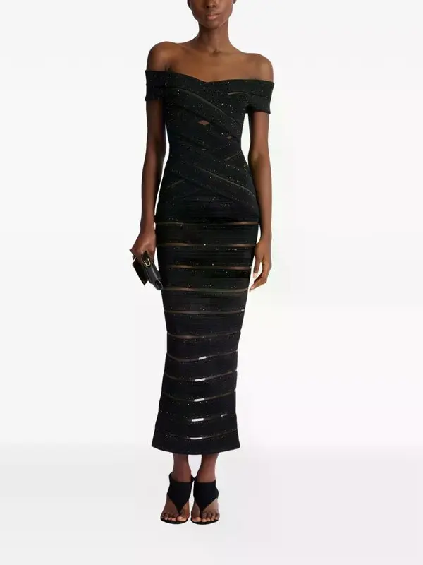 Balmain Knit Bodycon Midi Dress