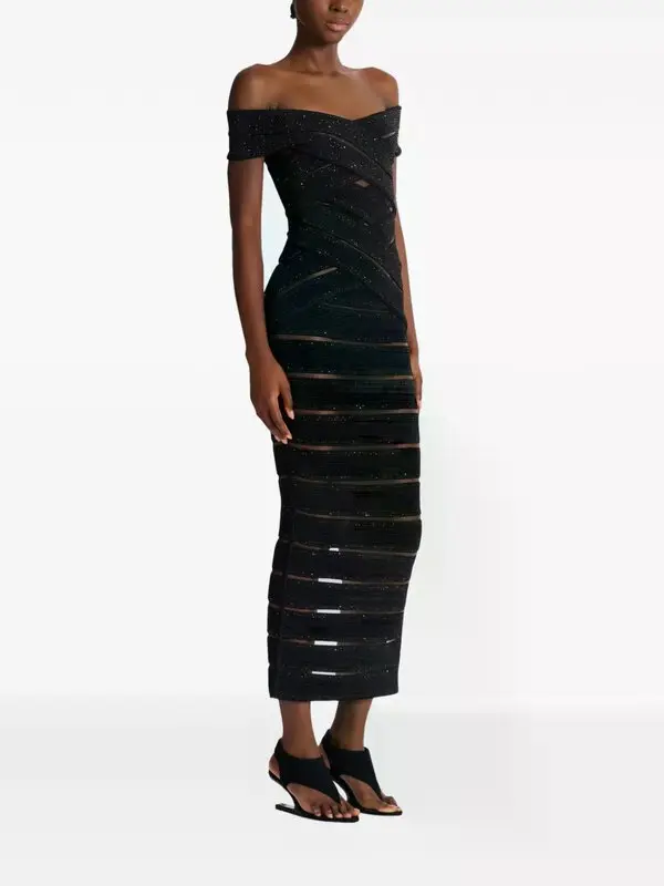 Balmain Knit Bodycon Midi Dress