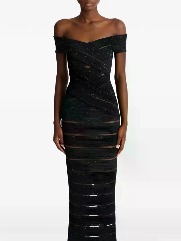Balmain Knit Bodycon Midi Dress