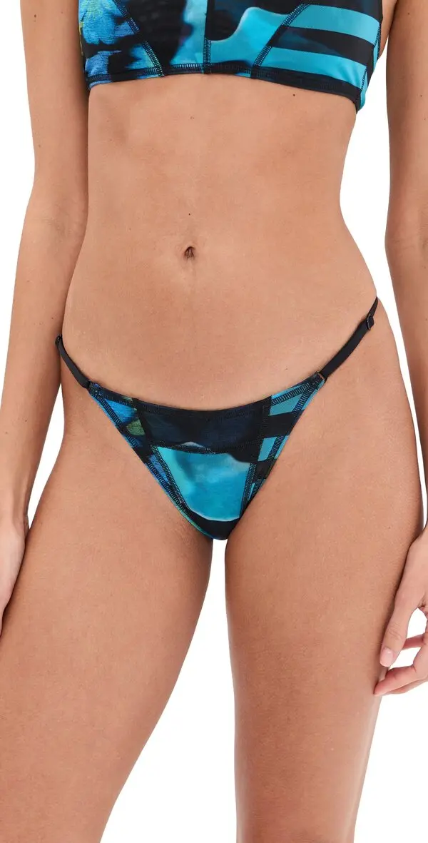 Staud Sisley Bikini Bottoms - Blue Haze Multi