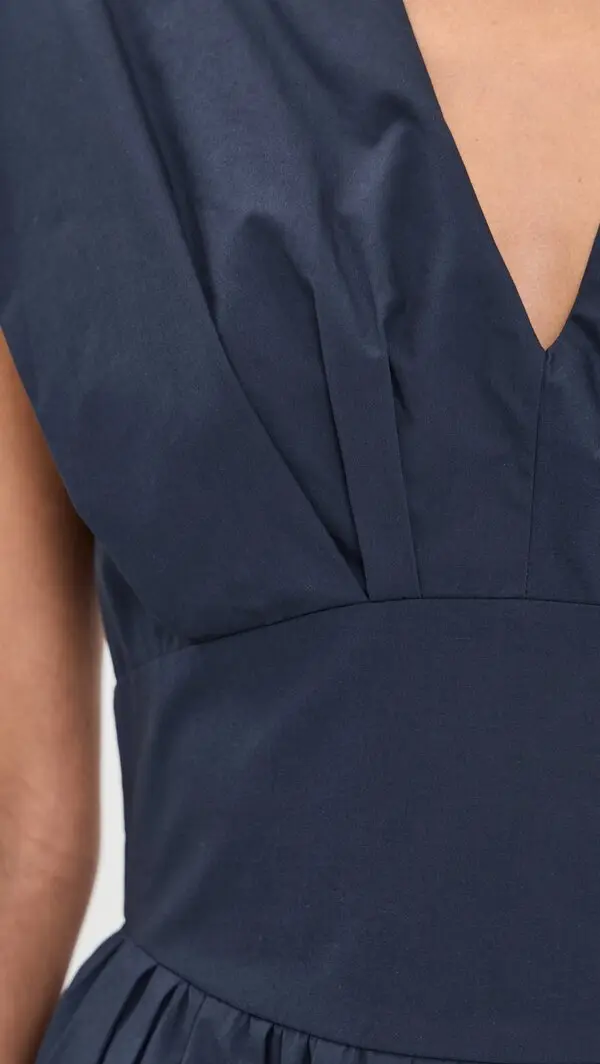 Rosie Assoulin In Full Bloom Midi Dress - Navy