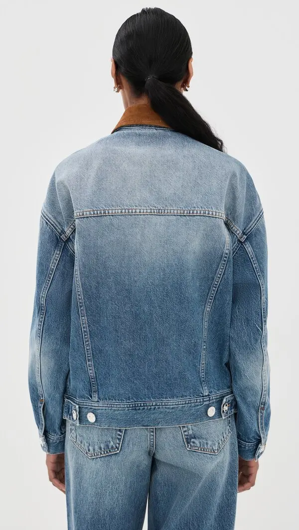 Versace Denim Blouson Jacket - Medium Blue