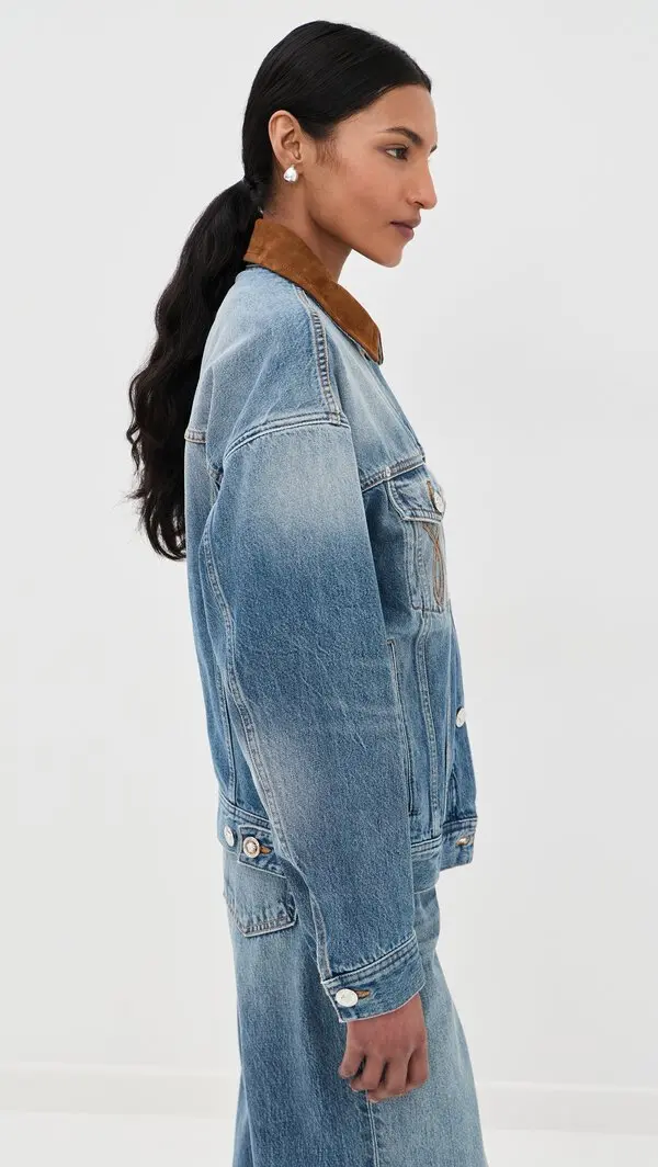 Versace Denim Blouson Jacket - Medium Blue