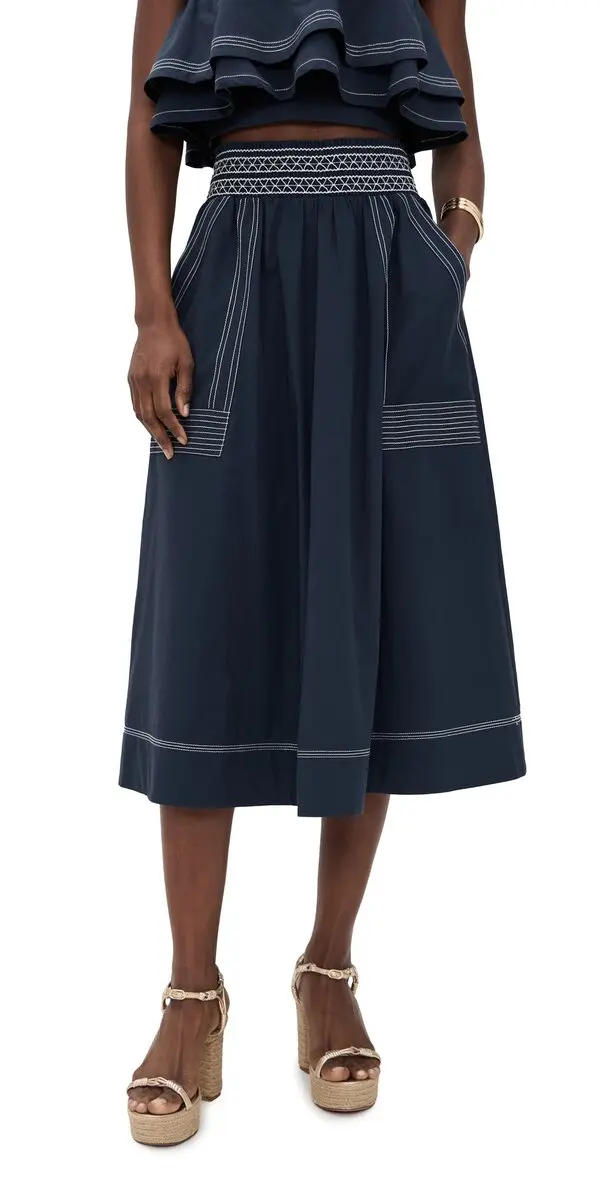 Ramy Brook Galia Midi Skirt