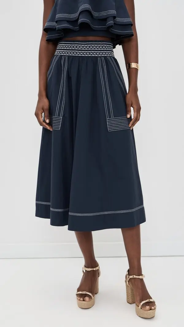 Ramy Brook Galia Midi Skirt