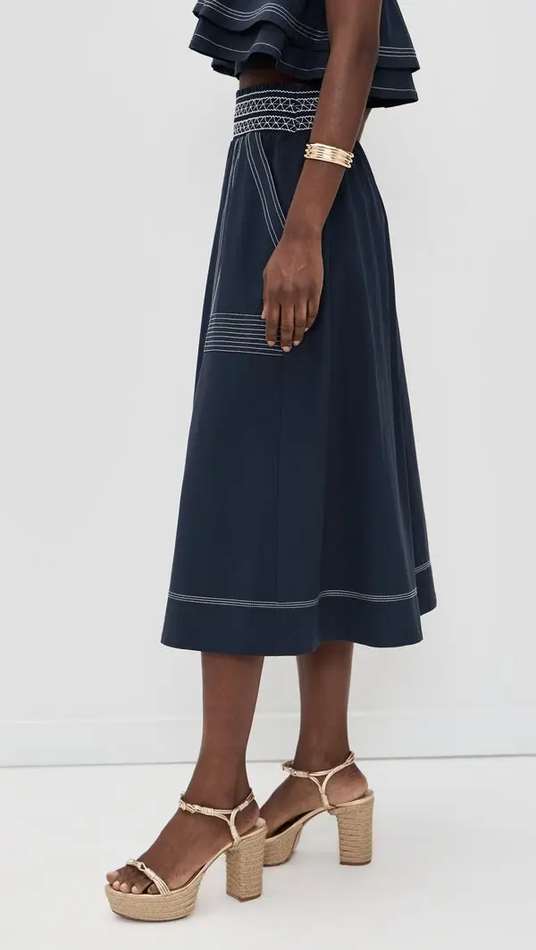 Ramy Brook Galia Midi Skirt