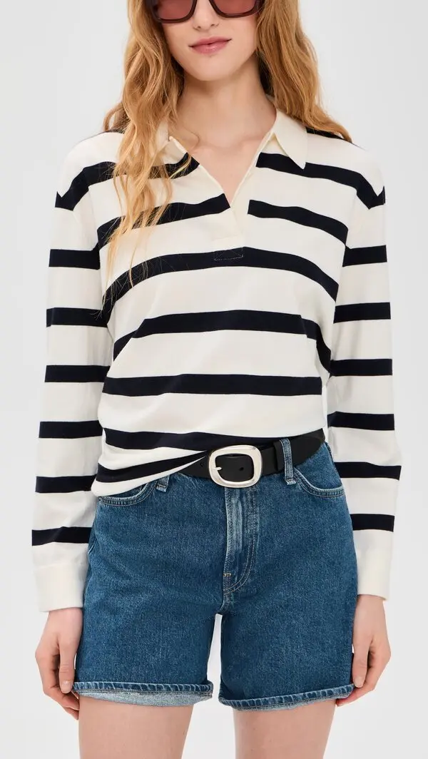 Rag & Bone Thea Leather Belt - Black
