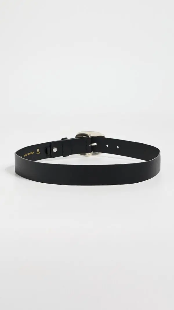 Rag & Bone Thea Leather Belt - Black