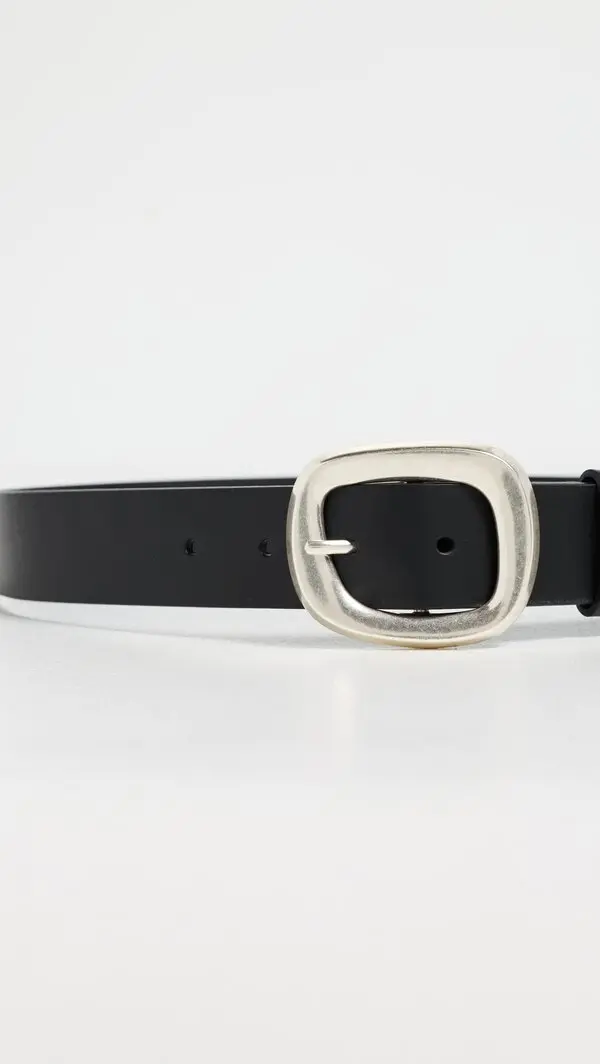 Rag & Bone Thea Leather Belt - Black
