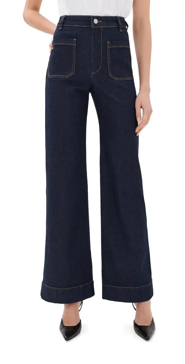 Victoria Beckham Alina Stretch Jeans - Indigo Rinse