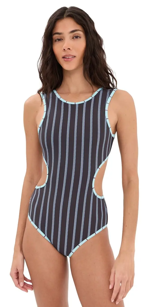 Staud Dolce One-piece - Redondo Stripe