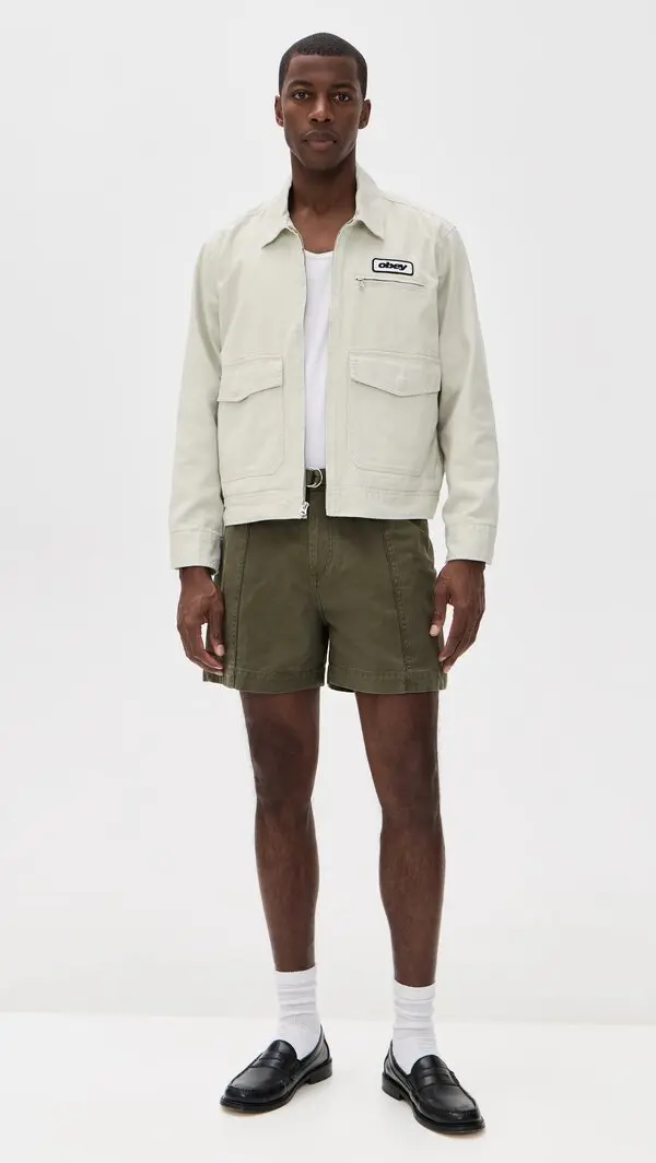 WALES BONNER Brixton Shorts - Olive
