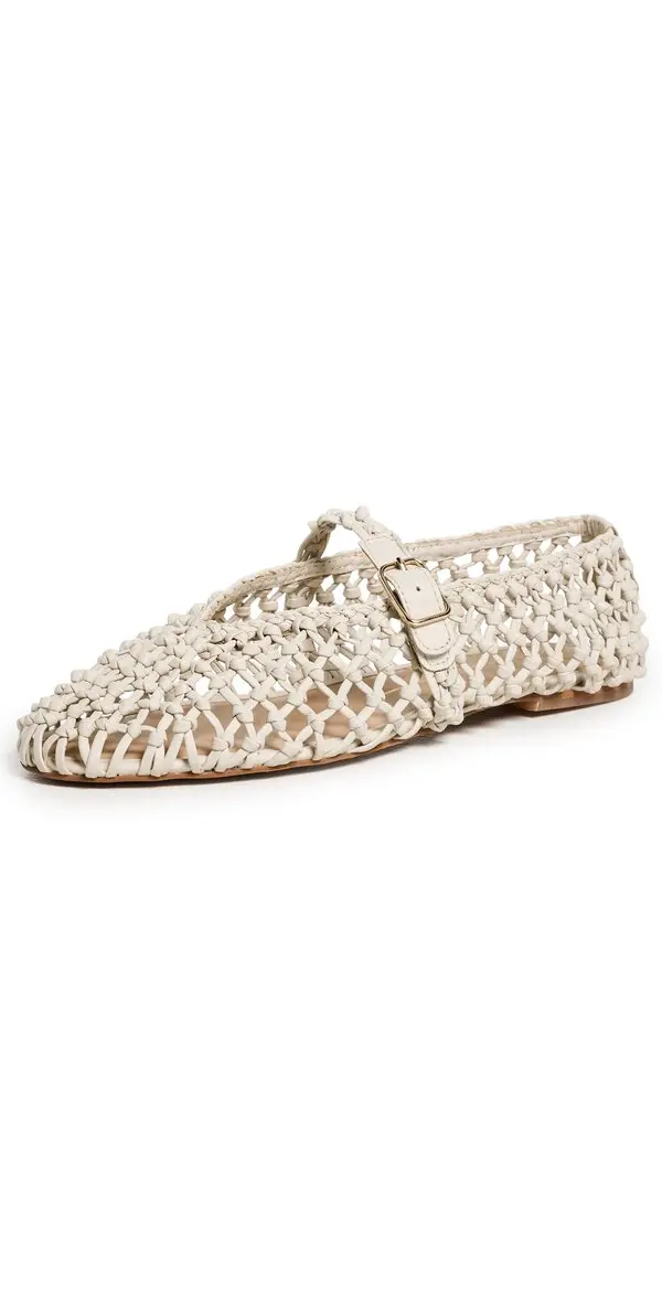 Dolce Vita Clair Woven Flats - Ivory