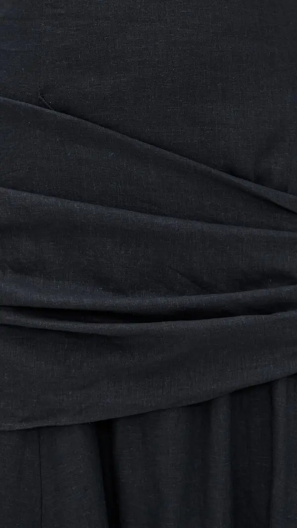 GUIZIO Victoire Midi Dress - Black