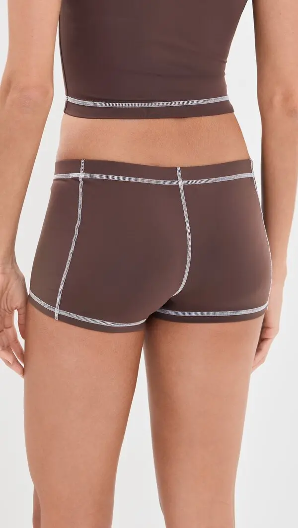 Staud Wake Boyshort Bikini Bottom