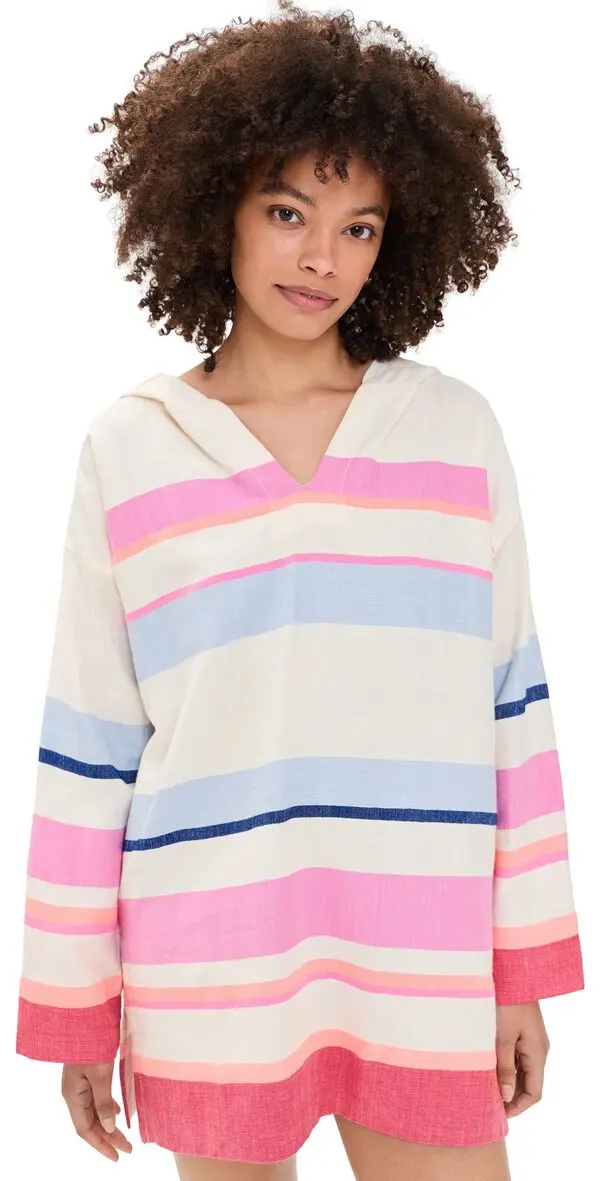 LEMLEM Henok Striped Hoodie - Desita Pink