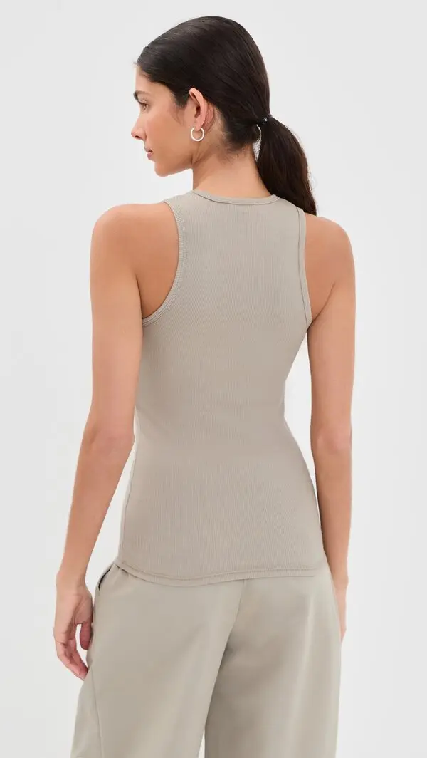 Wardrobe.NYC Ribbed Tank - Taupe