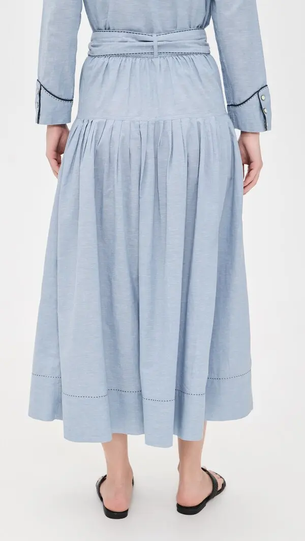 The Great. X Stetson Embroidered Highland Skirt