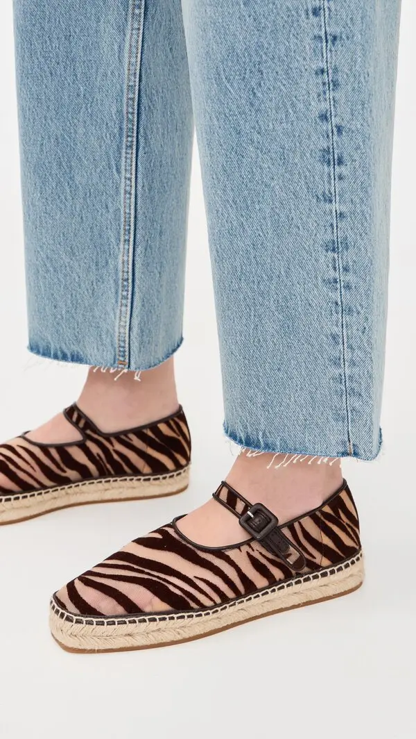 LOEFFLER RANDALL Clover Espadrilles - Zebra