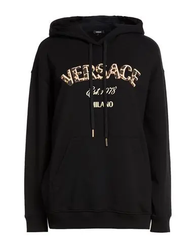 Versace Cotton French Terry Sweatshirt - Black