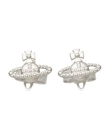 VIVIENNE WESTWOOD Stud Brass Earrings - Silver