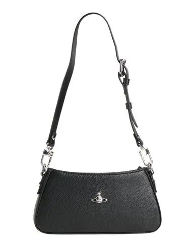 VIVIENNE WESTWOOD Leather Baguette Bag - Black