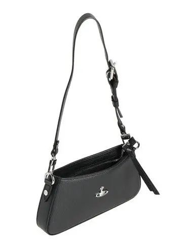 VIVIENNE WESTWOOD Leather Baguette Bag - Black