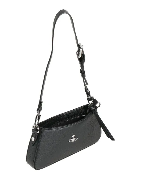VIVIENNE WESTWOOD Leather Baguette Bag - Black