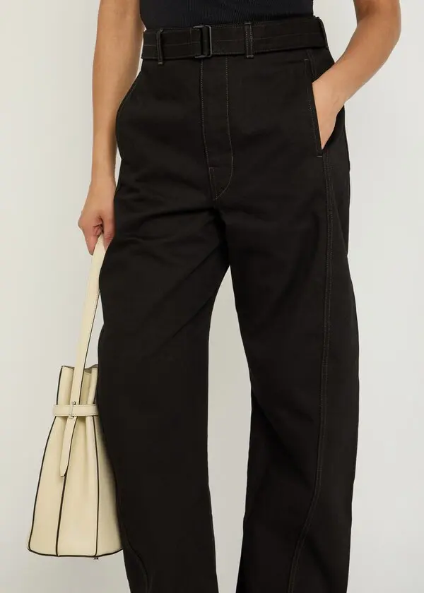 LEMAIRE High-rise Barrel-leg Jeans