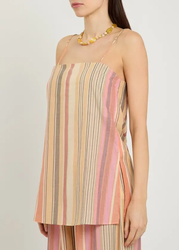 Faithfull The Brand Aina Striped Cotton Top