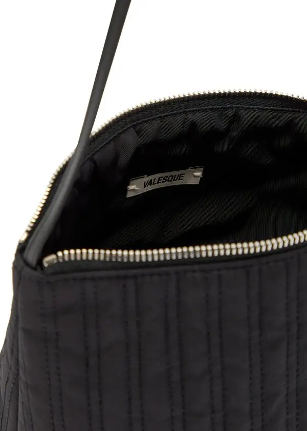 VALESQUE Quilted Nylon Shoulder Bag
