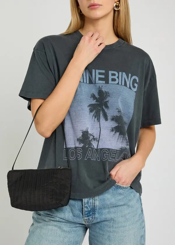 VALESQUE Quilted Nylon Shoulder Bag