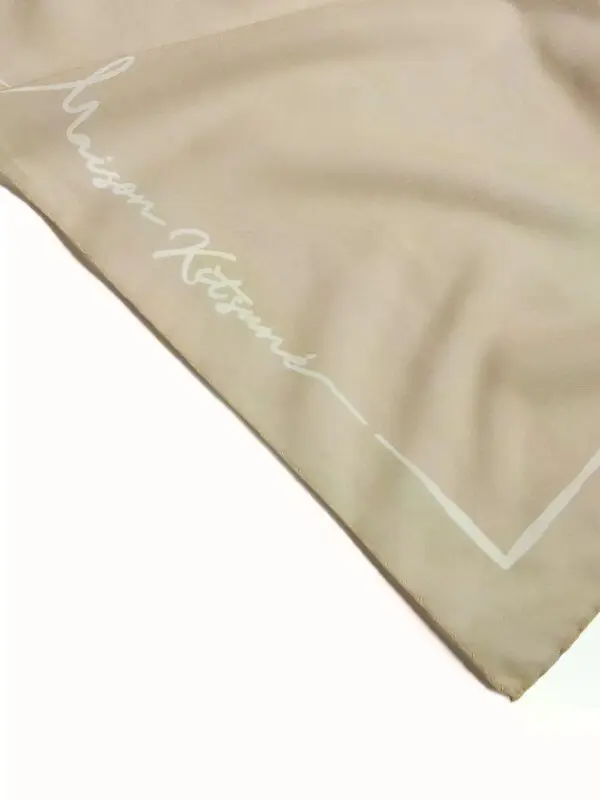 Maison Kitsuné Poetic Script Scarf
