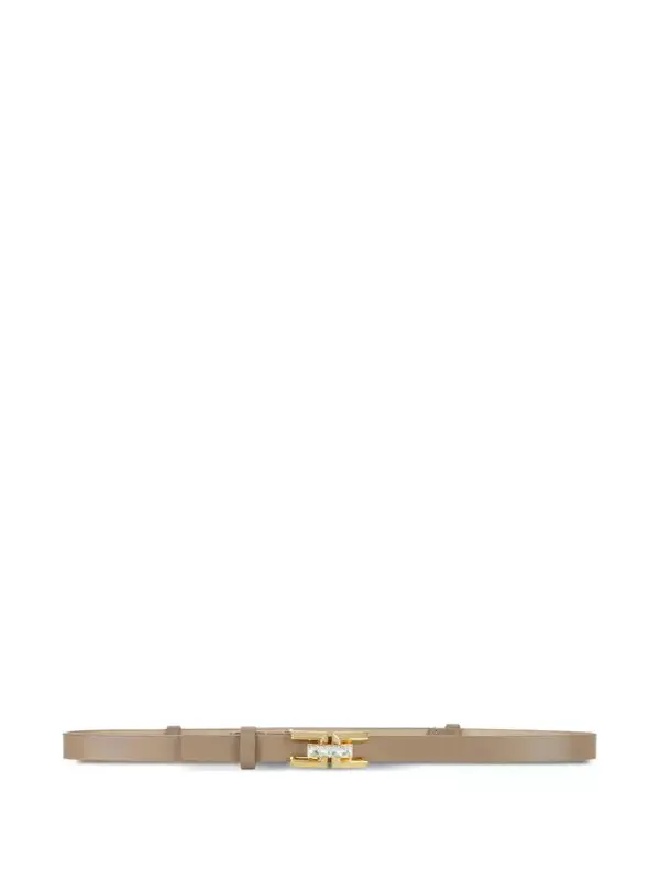 Elisabetta Franchi Logo Buckle Belt - Neutrals