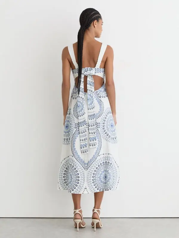 addison floral midi dress Reiss