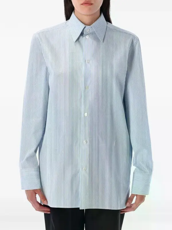 Saint Laurent Striped Tab Shirt