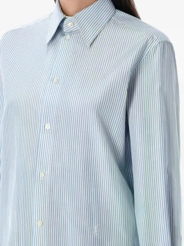 Saint Laurent Striped Tab Shirt