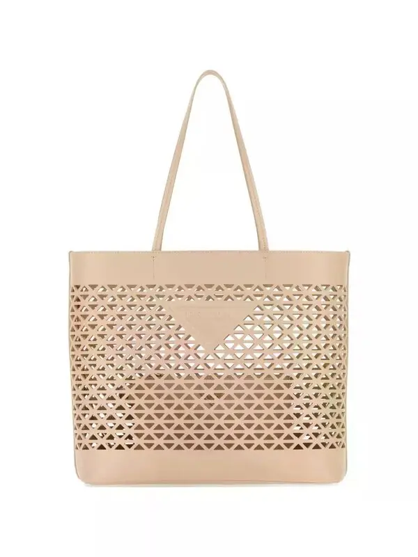Prada Leather Cut-out Tote