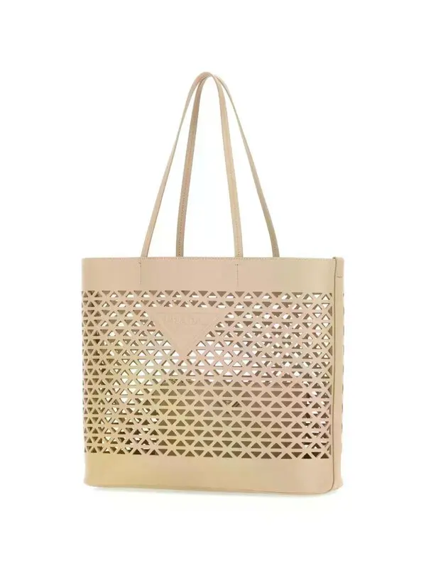 Prada Leather Cut-out Tote