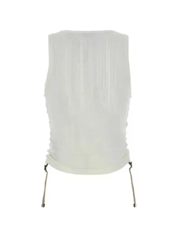 Burberry Ribbed Drawstring Top