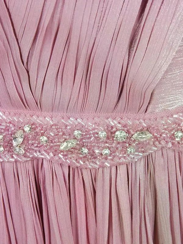 Costarellos Pleated Maxi Dress