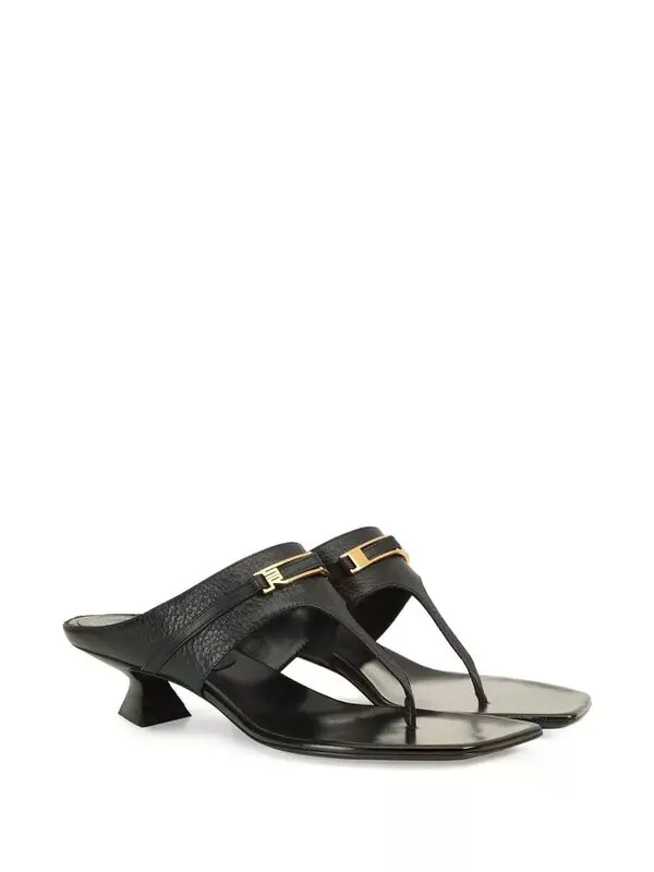 SERGIO ROSSI Bitt Sandals - Black